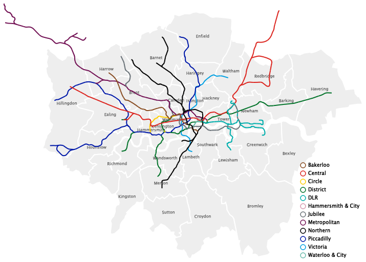London Tube Lines | Vega-Lite