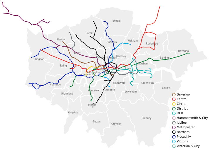 London Tube Lines | Vega-Lite